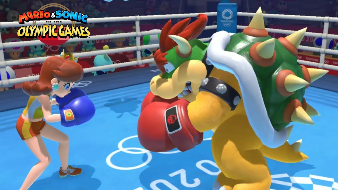 Mario & Sonic At The Olympic Games Tokyo 2020 Boxing Daisy VS Bowser ...