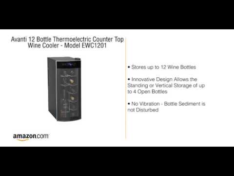 Avanti 12 Bottle Thermoelectric Counter Top Wine Cooler - Model EWC1201 ...