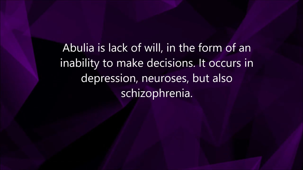 Abulia - YouTube