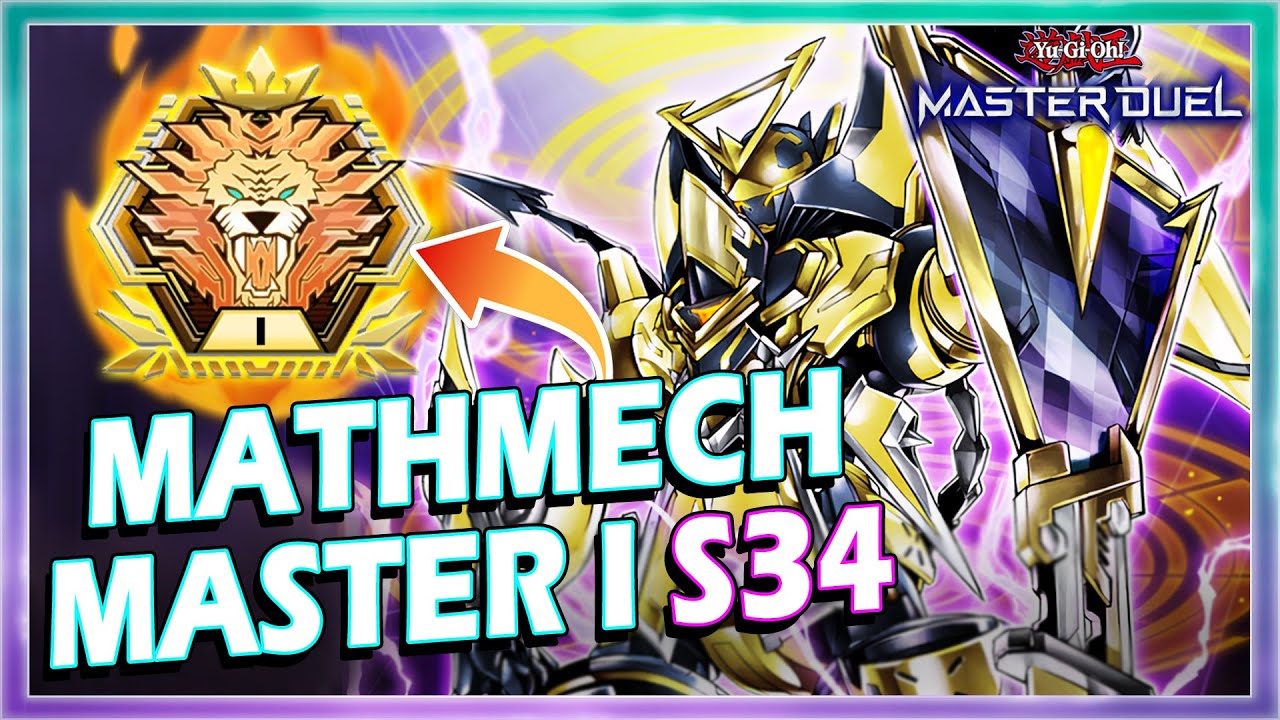 MATHMECH MASTER 1 RANK SEASON 34 IN YUGIOH MASTER DUEL - YouTube