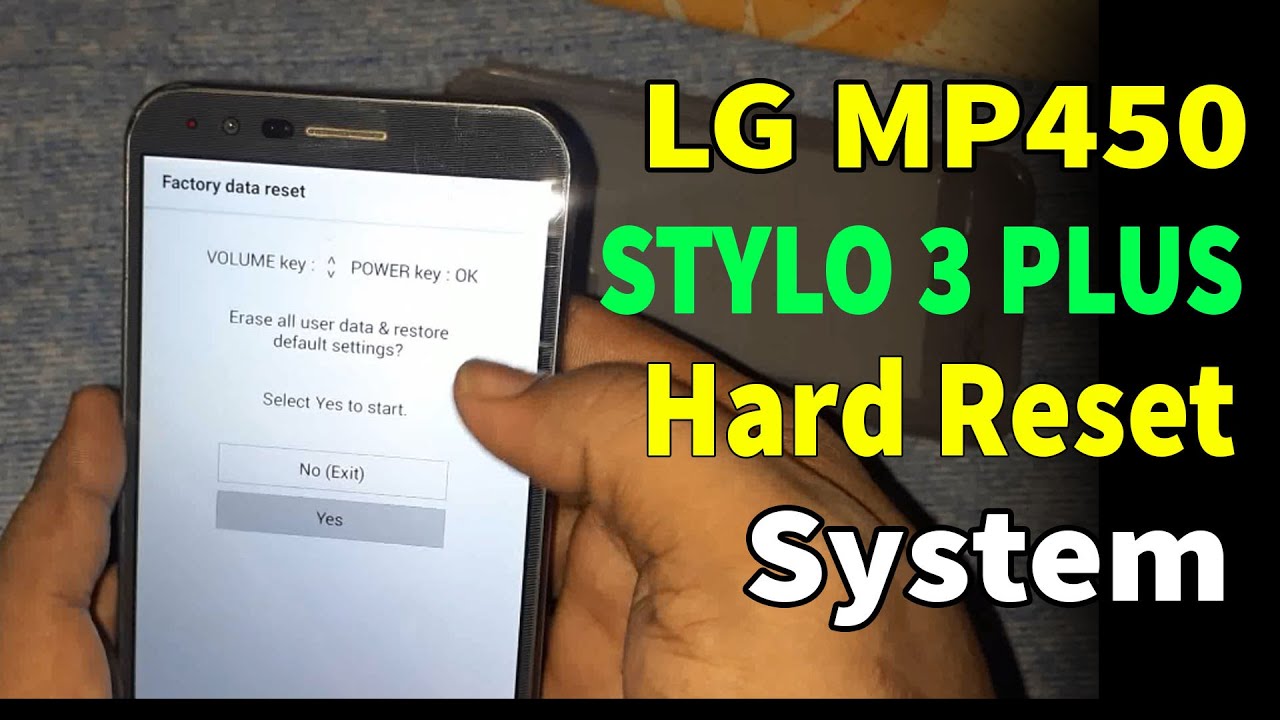 LG MP450 STYLO 3 PLUS Hard Reset, How To Hand Reset Lgmp450, How to ...
