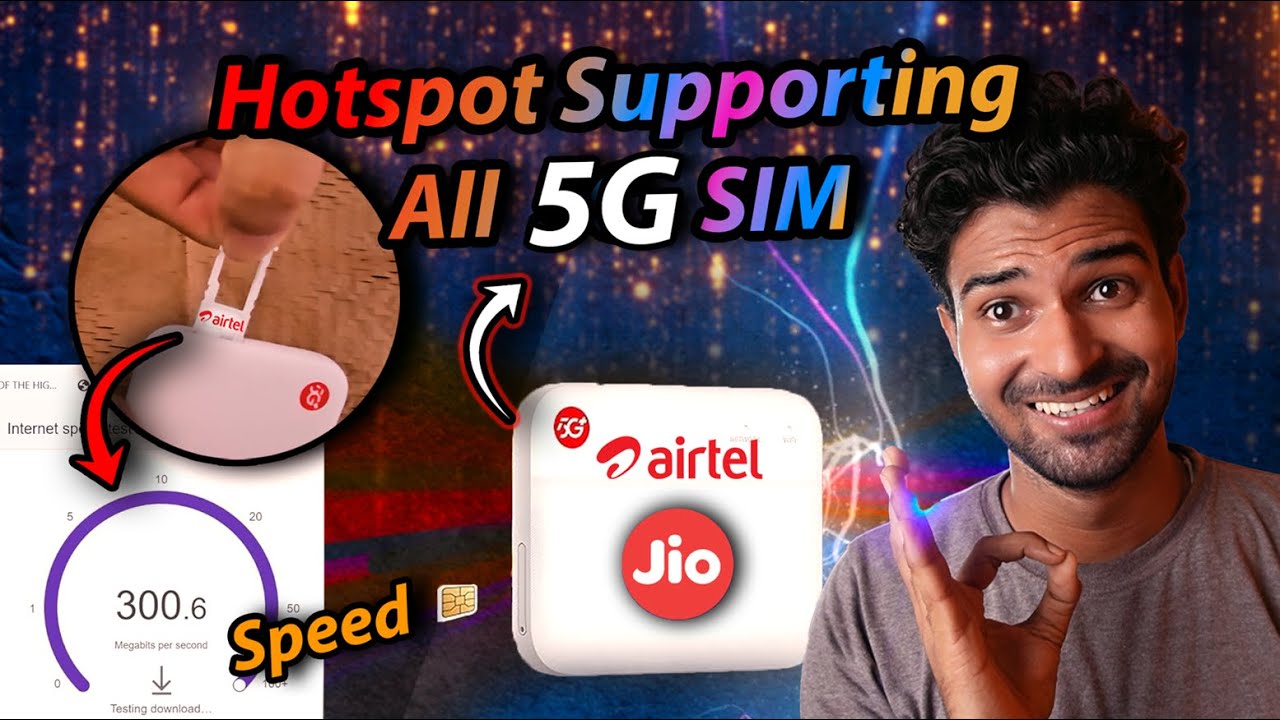 I Found Unlimited 5G Hotspot 😀😀 ZTE F50 Hotspot (Sim Card) 5G Router on ...