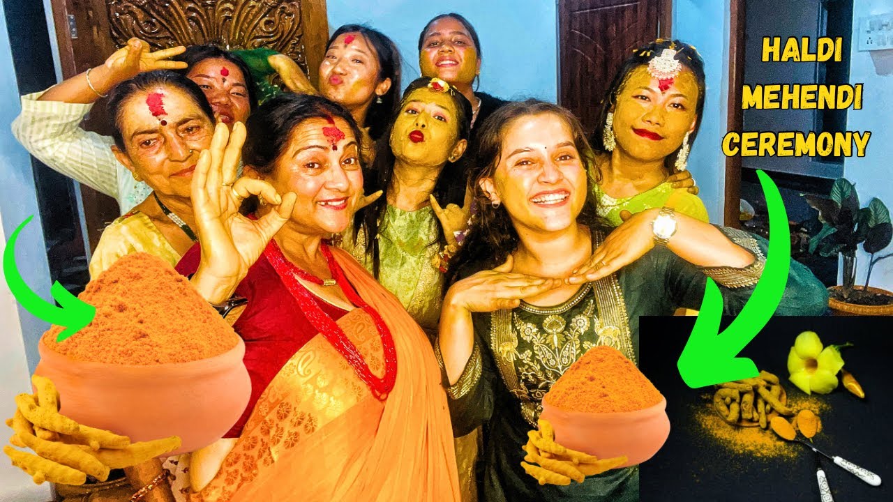 Best Haldi and Mehandi Ceremony | Nepali Wedding Subham Weds Laxmi @NepBongvlogs - YouTube