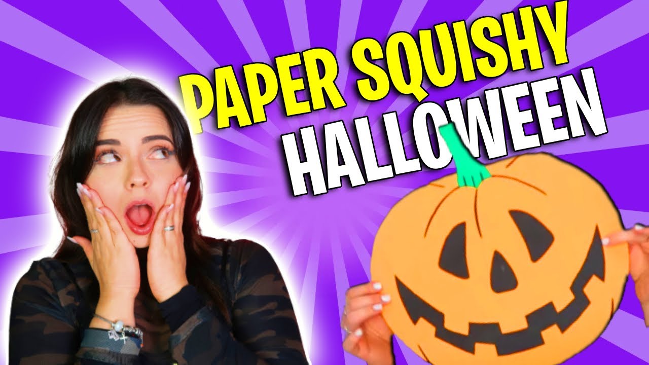 COMO FAZER PAPER SQUISHY DE HALLOWEEN | DIY PAPER SQUISHY CASEIRO - YouTube