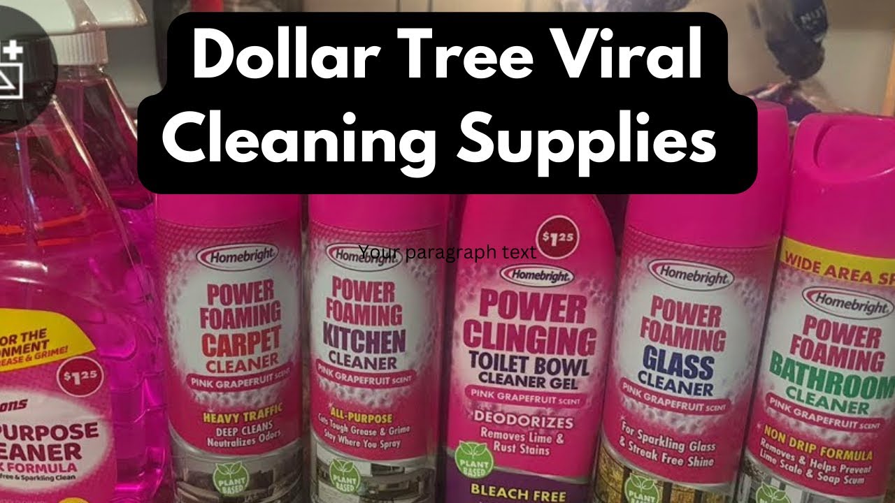 Dollar Tree Line of Pink Cleaning Products You Need To Buy! (Save Money ...