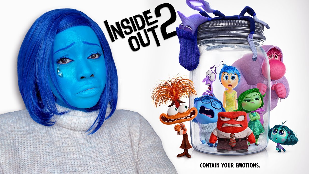 I Dressed Up As Sadness To Watch INSIDE OUT 2 For The First Time 😭💙 (Movie Reaction) - YouTube