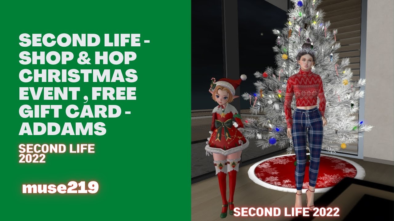 Second Life #6 - Shop and Hop Christmas Event ADDAMS - YouTube