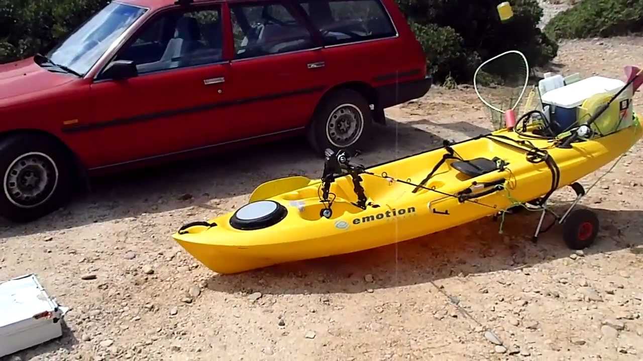 Fully armed and operational fishing kayak 12/2/2012 - YouTube