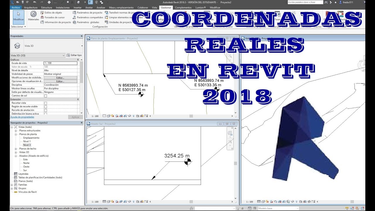 Coordenadas Reales en Revit - Superficies Topográficas | BIM INGENIEROS ...