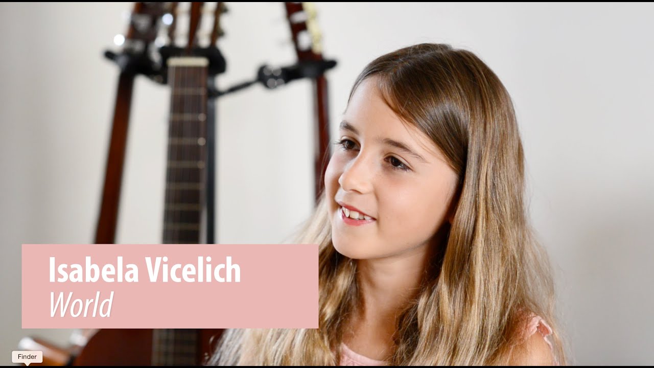 Isabela's original song "World" - YouTube