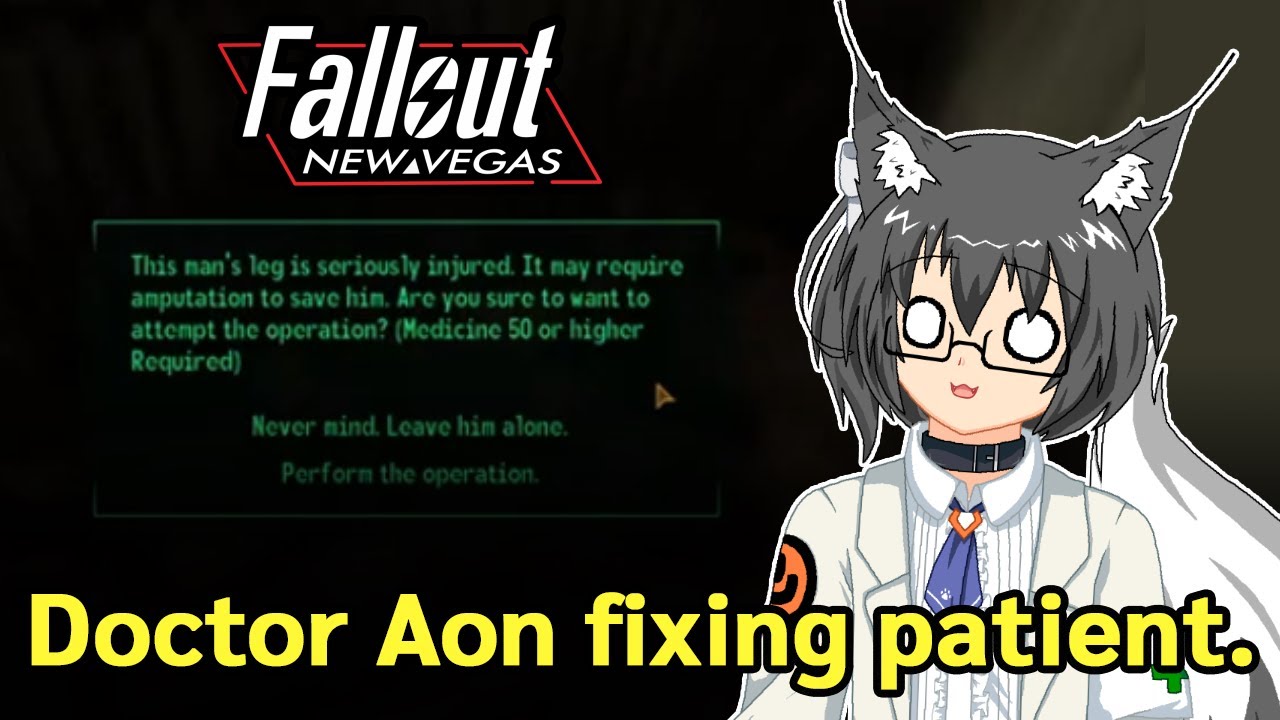 [Fallout New Vegas Highlight] Doctor Aon being Field Medic - YouTube