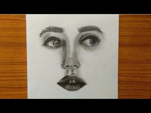 how to draw basic elements of face । in easy way । - YouTube