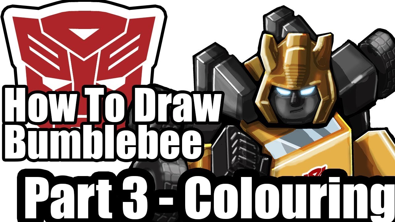 How to draw Bumblebee Part 3 - Colouring - YouTube