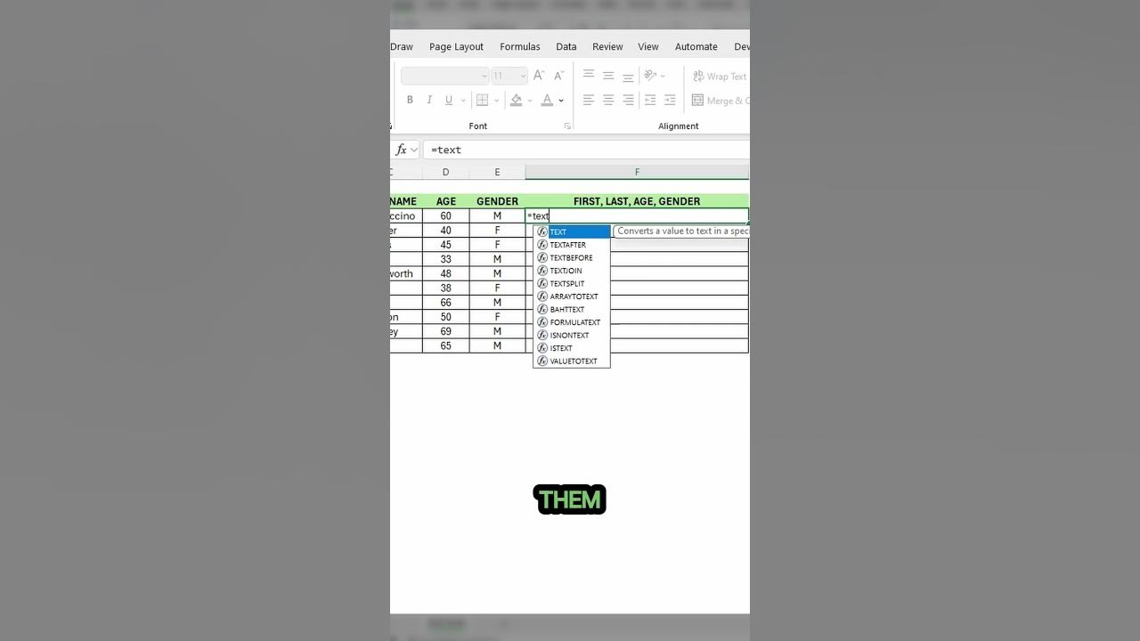 Stop using CONCATENATE function in Excel!🚫 - YouTube