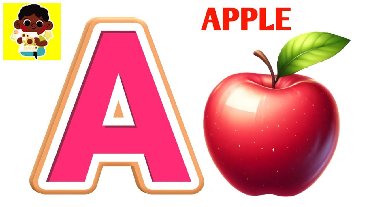 A is for Apple | Alphabet with Fun Phonics ! The ABC Phonics Song For ...