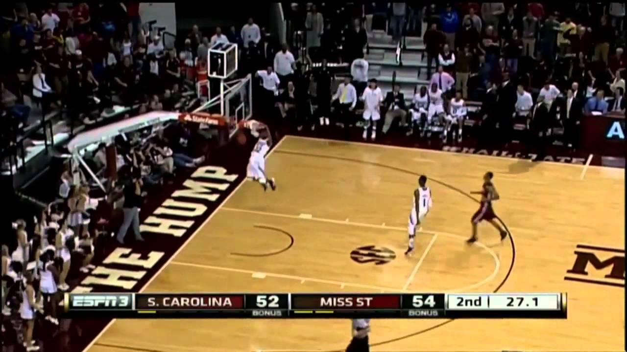 South Carolina vs Miss State: Craig Sword Game-Sealing Steal and Dunk ...