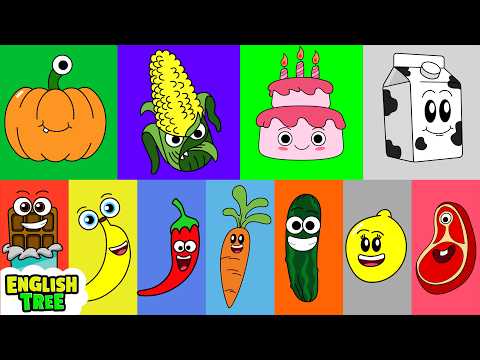 Color The Foods | English Tree