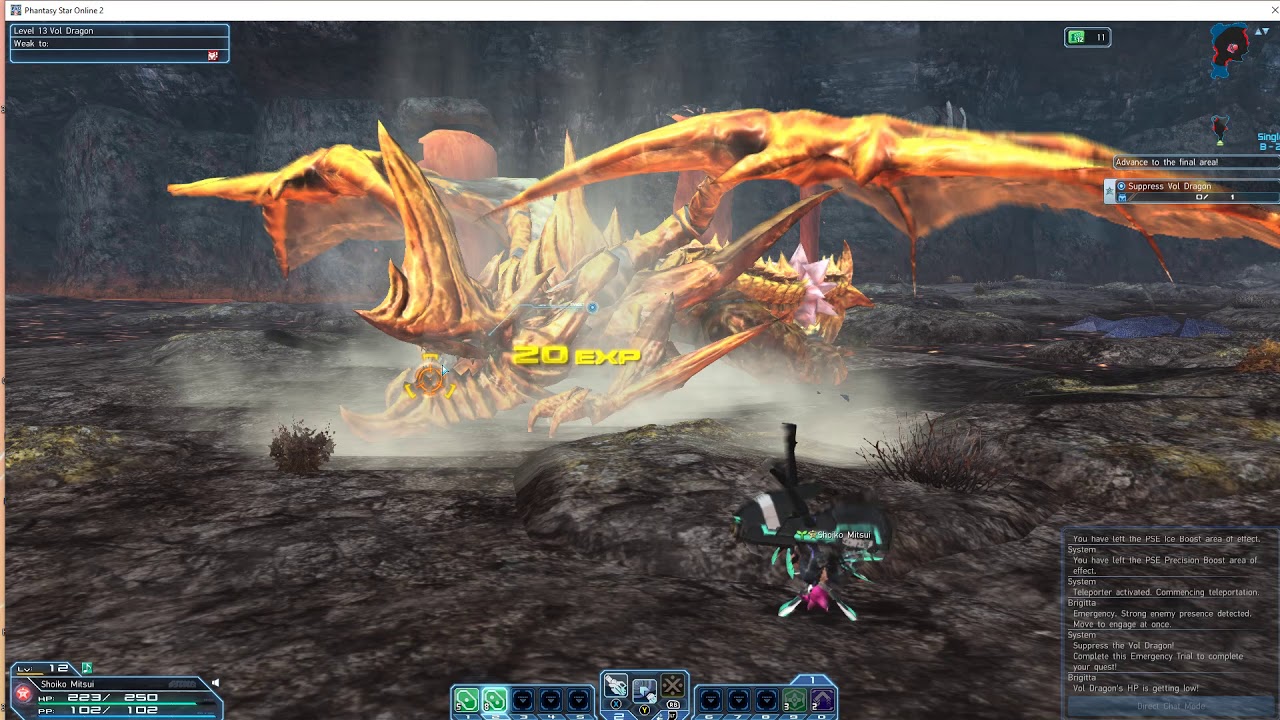 PSO2 Boss Battle - Ranger - Action Battle Mechanics Study - YouTube