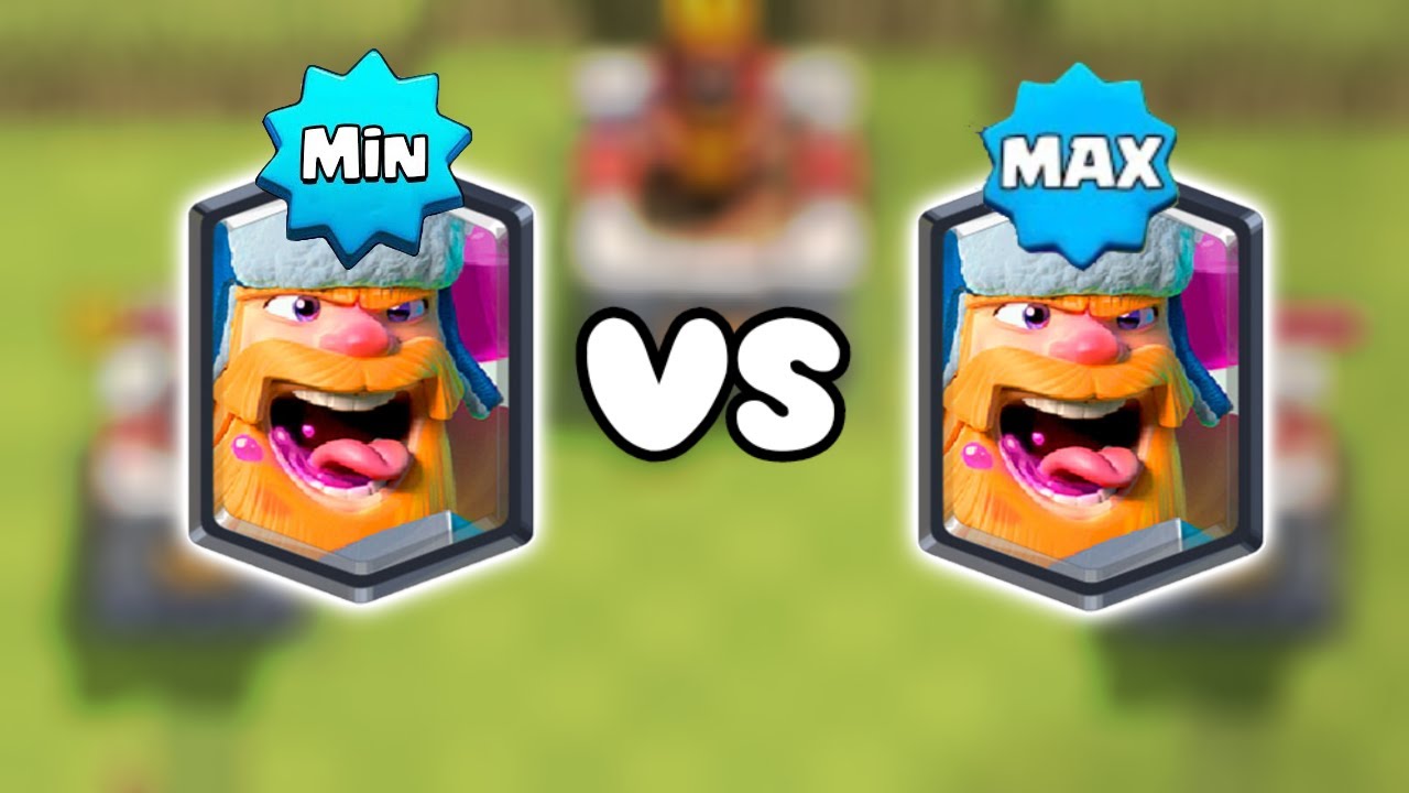 9 Level Lumberjack vs 14 Level Lumberjack in Clash Royale - YouTube