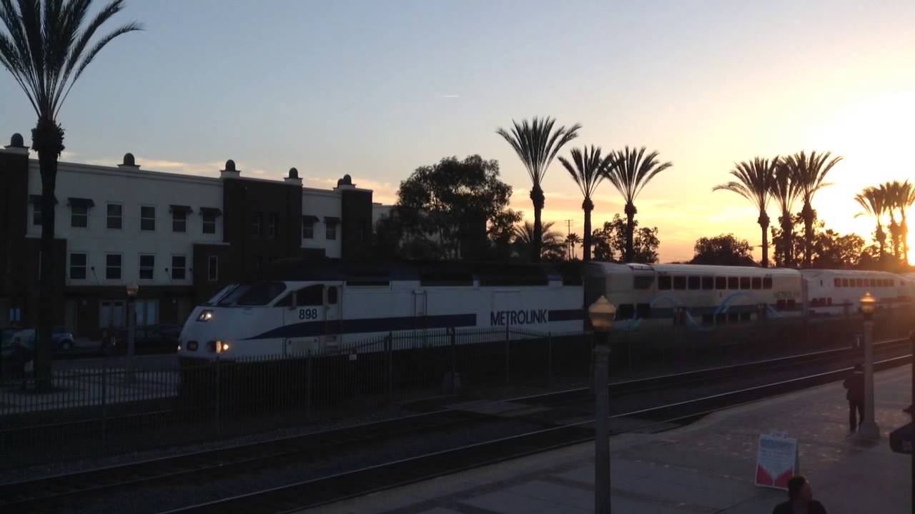 MP36-3C (?) leads Metrolink out of Fullerton 2/21/14 - YouTube
