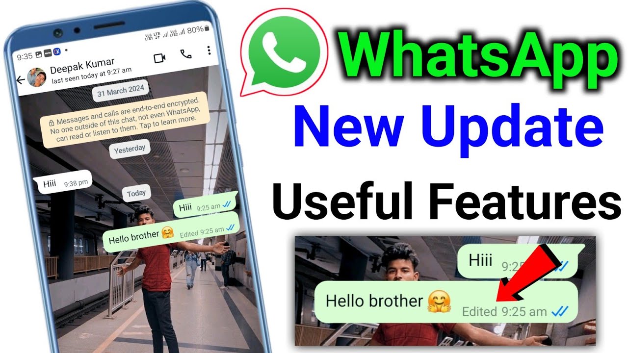 Whatsapp New update | Whastapp message edit kaise karen | WhatsApp ...