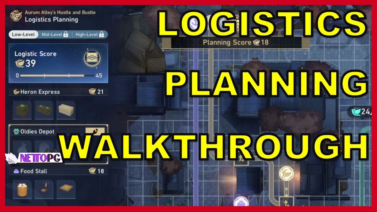 Low Level Logistics Planning 45 Points Walkthrough (Oldies Depot & Food ...