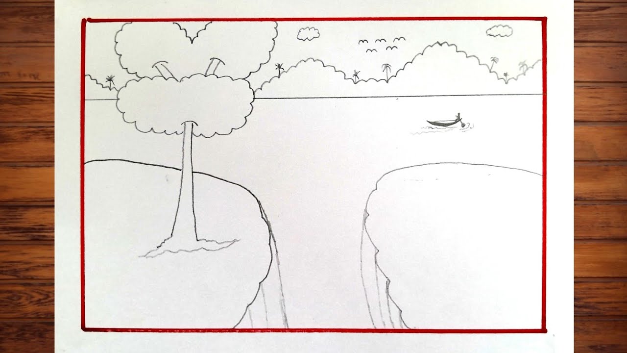 very very simple drawing only pencil || short time drawing - YouTube