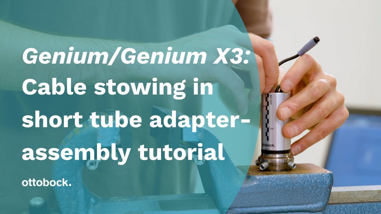 Genium/Genium X3 - cable stowing in tube adapter- assembly tutorial ...