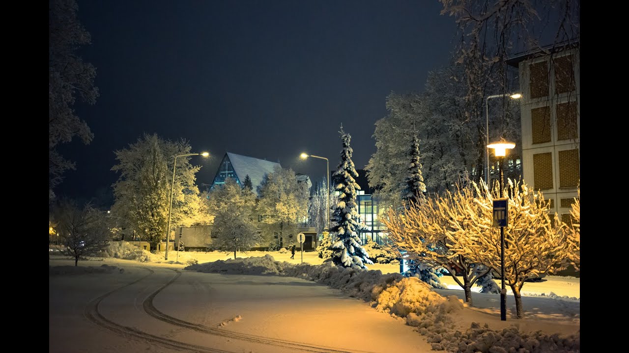 Lohja city in winter 2015 - YouTube