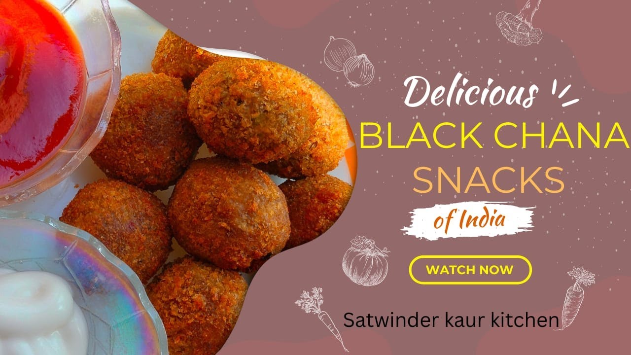 Left over Black Chana Snacks || ਕਾਲੇ ਚਨਾ ਸਨੈਕਸ ||Satwinder Kaur kitchen ...
