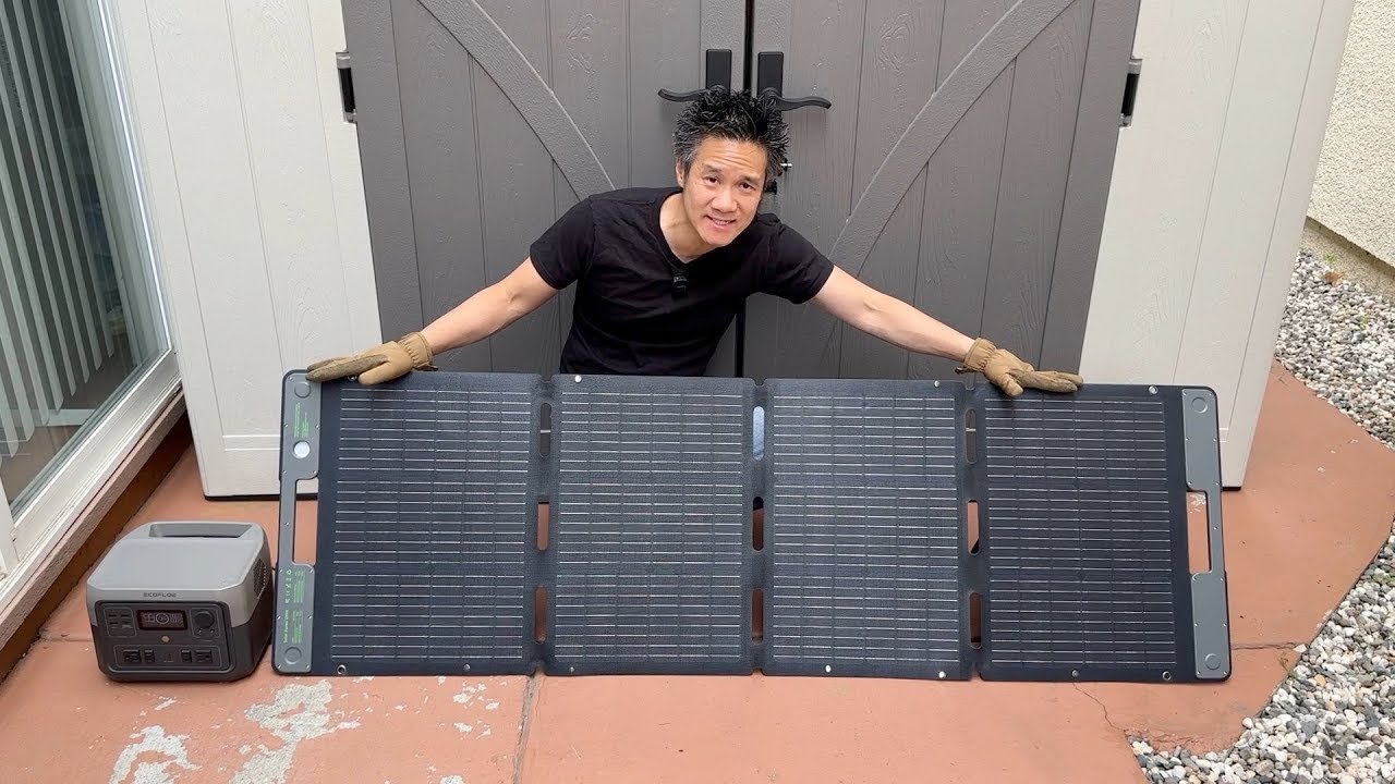 WORTH IT? Green Pulse 120W Portable Solar Panel with Stand! - YouTube