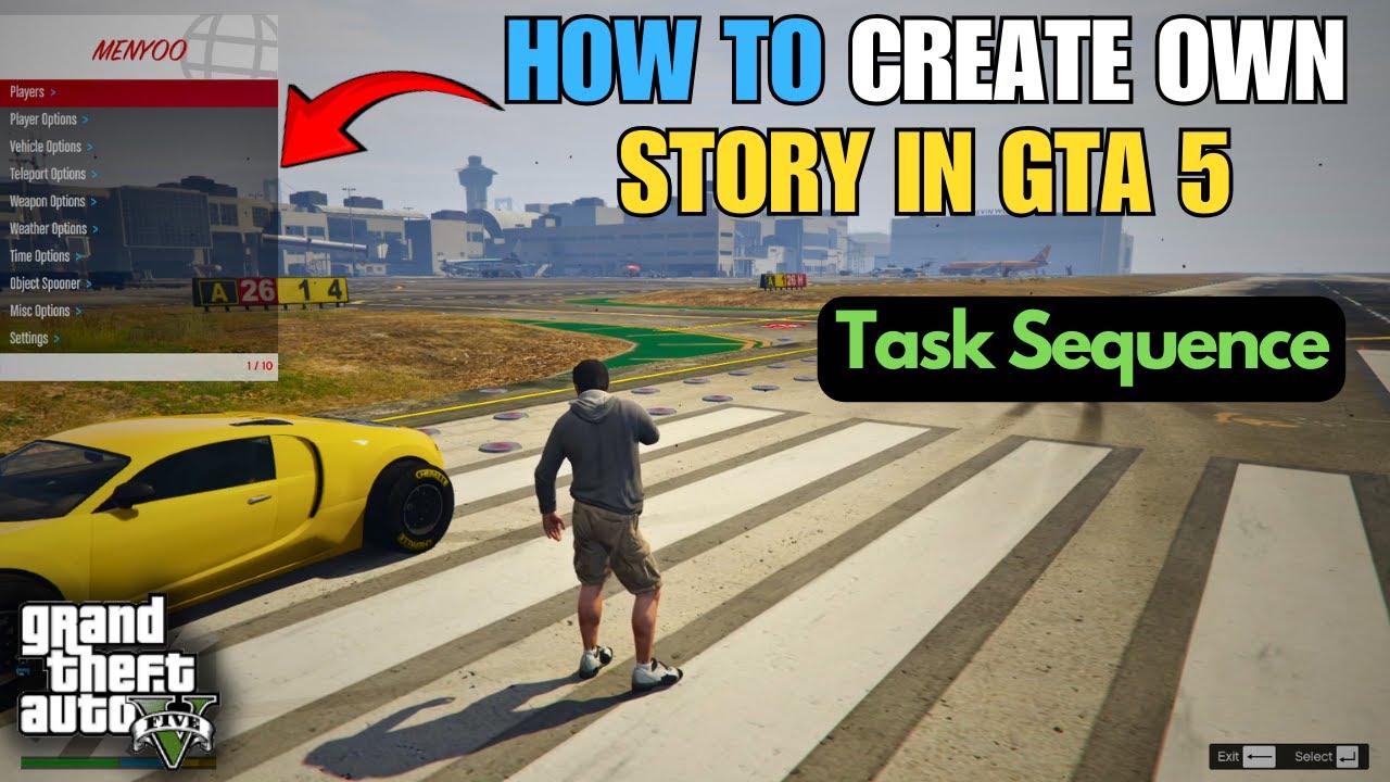 HOW TO CREATE OWN GTA V STORY MODE | SPAWN PEDS VEHCIHLE OBJECT | TASK ...