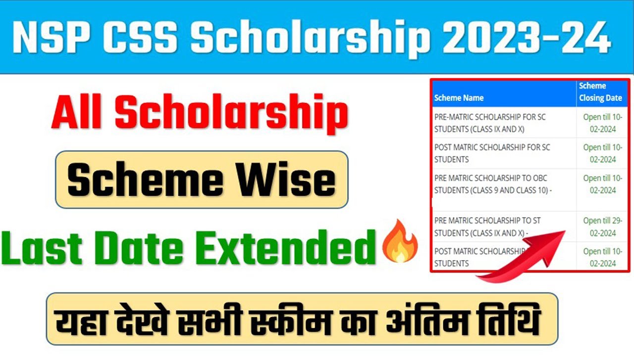 Nsp Scholarship Last Date 2023 24 National Scholarship Last Date 2023