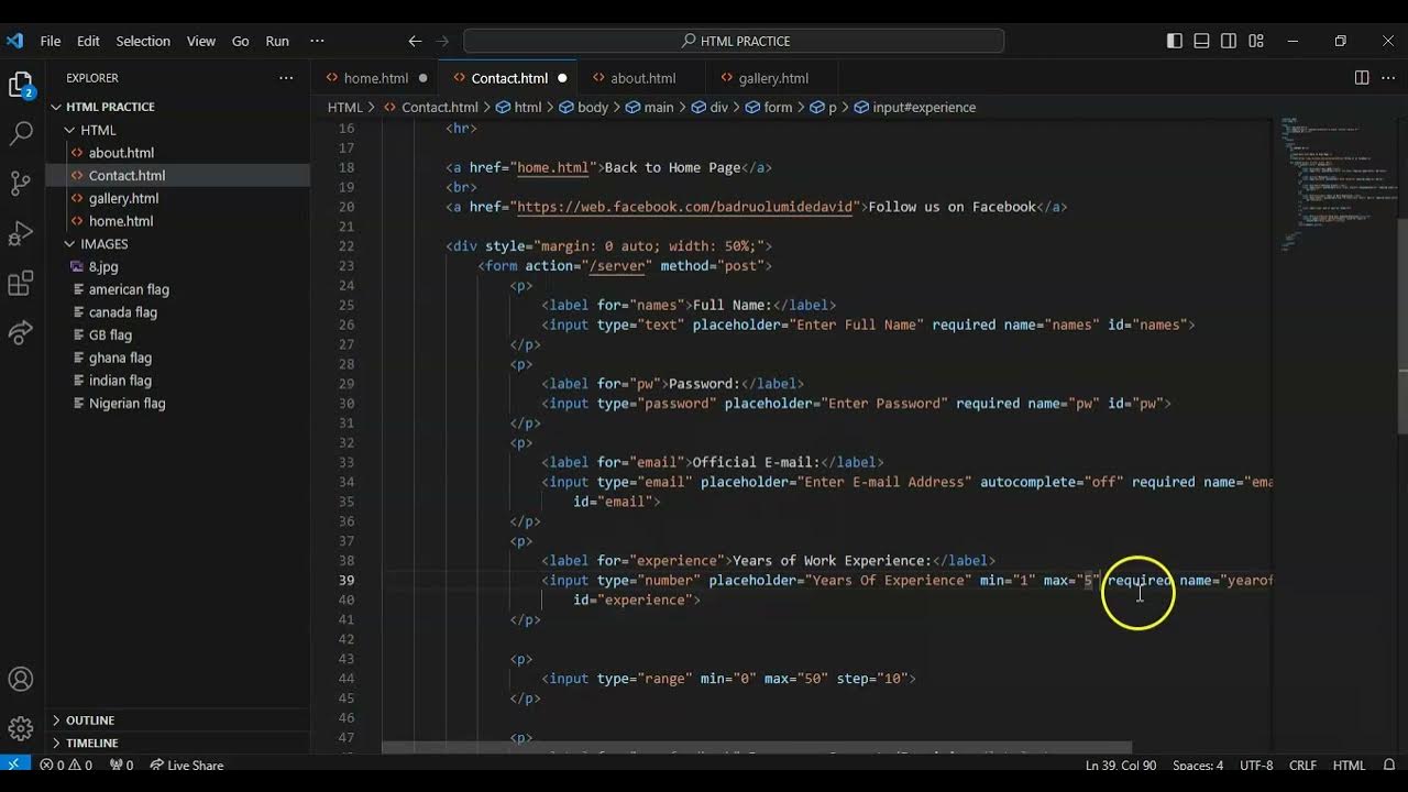 17 Form Validation (Min, & Max, Min - Length & Max) - YouTube