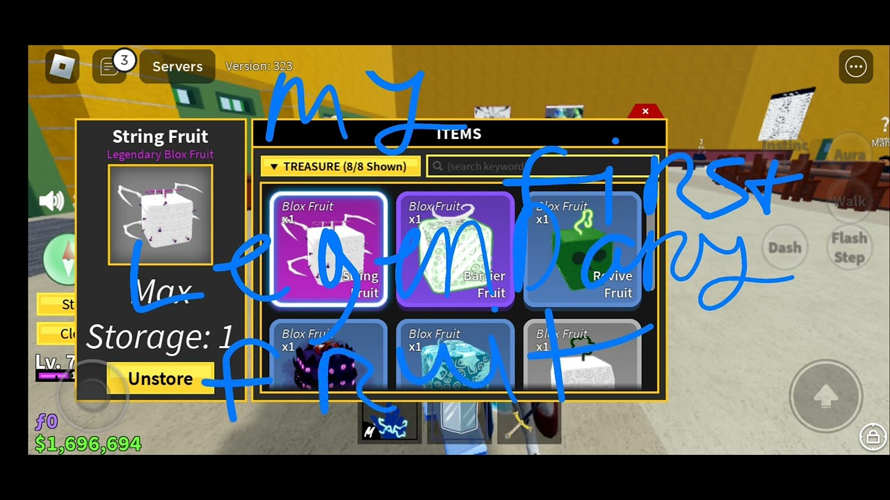 MY FIRST EVER LEGENDARY FRUIT IN BLOX FRUITS (ROBLOX) - YouTube