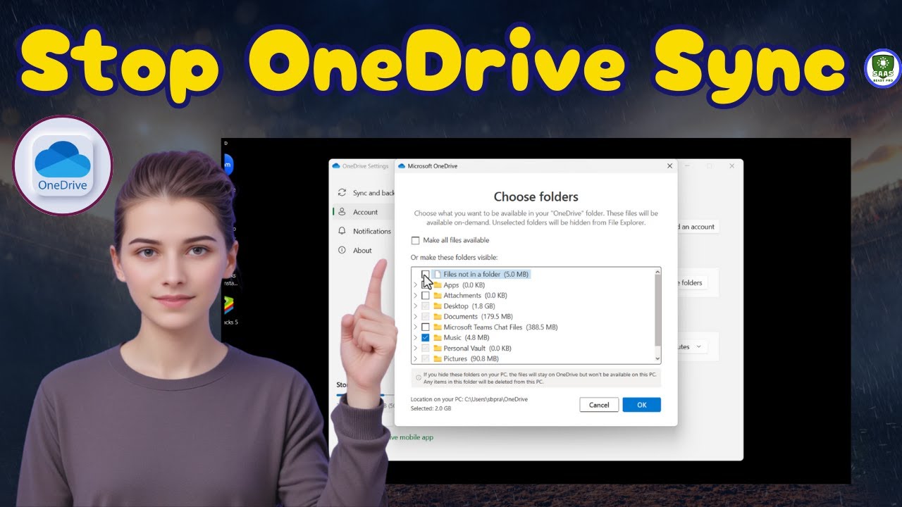 How To Stop OneDrive Automatically Syncing | Control Your Uploads (2025) - YouTube
