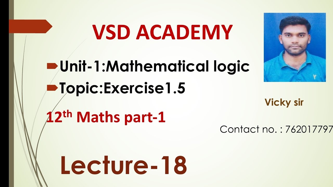 Ch-1:Mathematical logic (class 12th part-1 )maharashtra state board ...