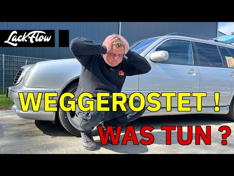 Rostbeseitigung an dem Mercedes E-Klasse S210 W210