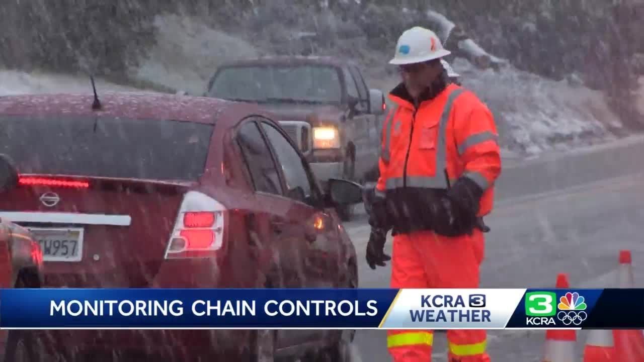 Caltrans deploys new chain control campers - YouTube