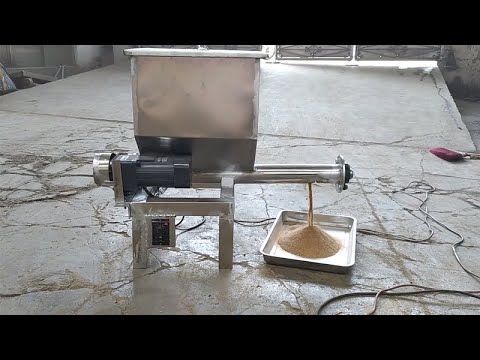 pharmaceutical powder mini auger feeder - YouTube
