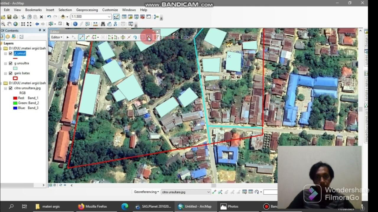 Tutorial digitasi polygon dan polyline menggunakan menggunakan data ...