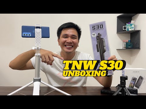 TNW S30 FOUR CORNERS SELFIE STICK TRIPOD WITH BLUETOOTH REMOTE AND BEAUTY LAMP UNBOXING