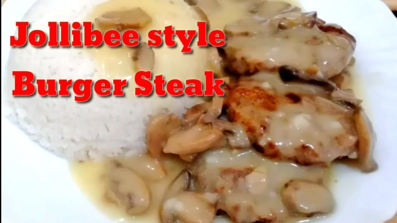 Burger Steak | Jollibee Style Burger Steak - YouTube