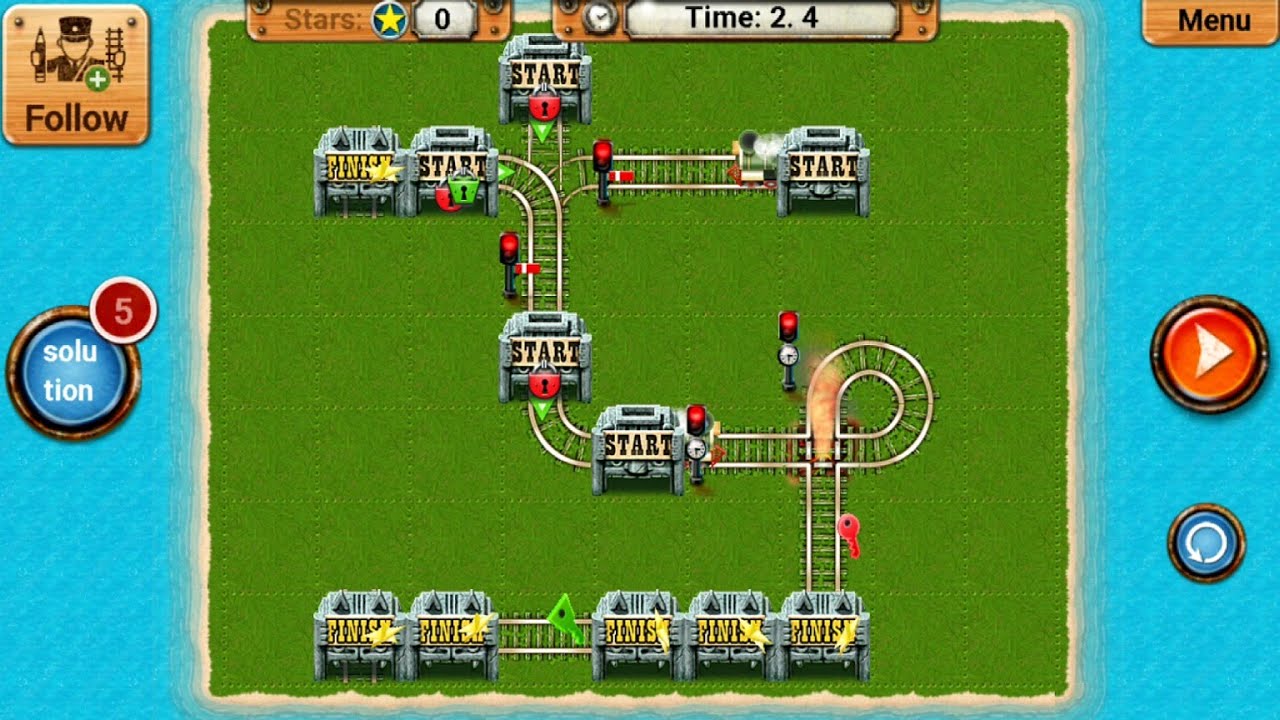 Train Line Maze Game - Train Game - Android Gameplay #1403 - YouTube