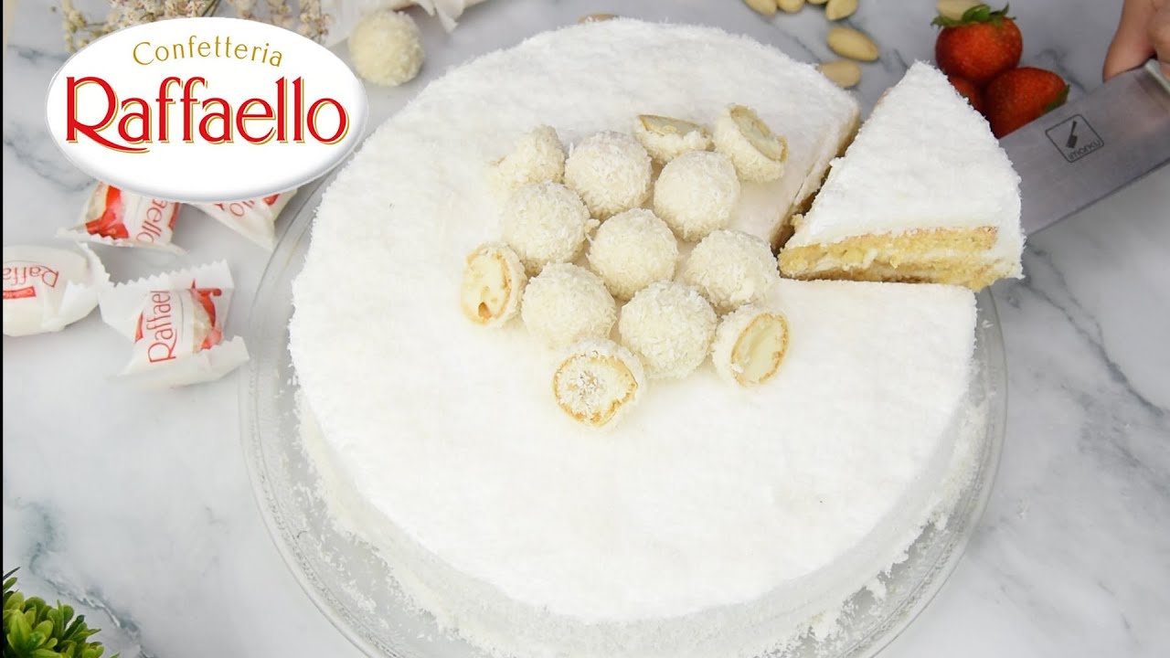 Raffaello cake || Almond Coconut Cake Recipe@thefreshplate06 - YouTube