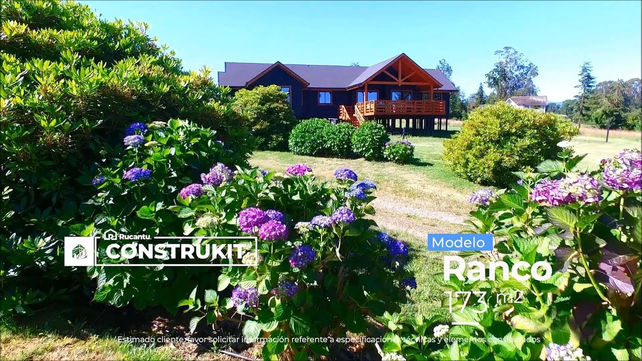 CONSTRUKIT - Línea Sureña - KIT Modelo Ranco 173m2 - YouTube