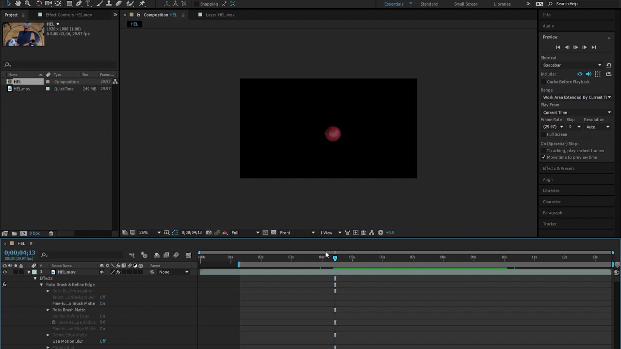 Adobe After Effects CC basketball rotoscoping - YouTube
