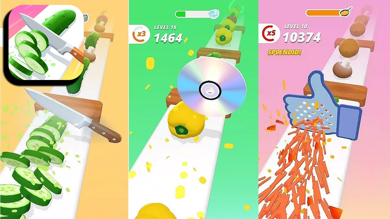 Perfect Slices - Gameplay (Android) Walkthrough 39-43 Levels - YouTube