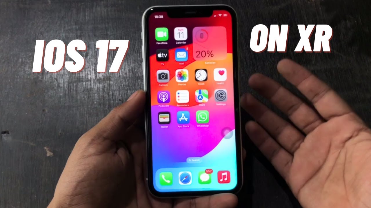iOS 17 on iPhone XR - YouTube