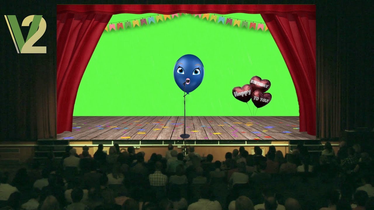 Amazing Green Screen Happy Birthday Theater Theme V.2 | 2019 - YouTube
